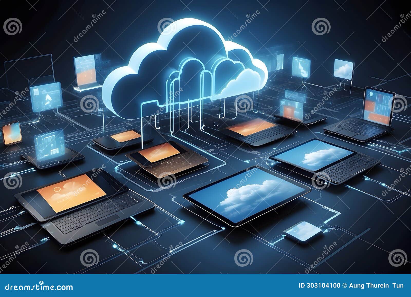 A Concept of Cloud Computing and Privacy in the Digital Era Stock ...