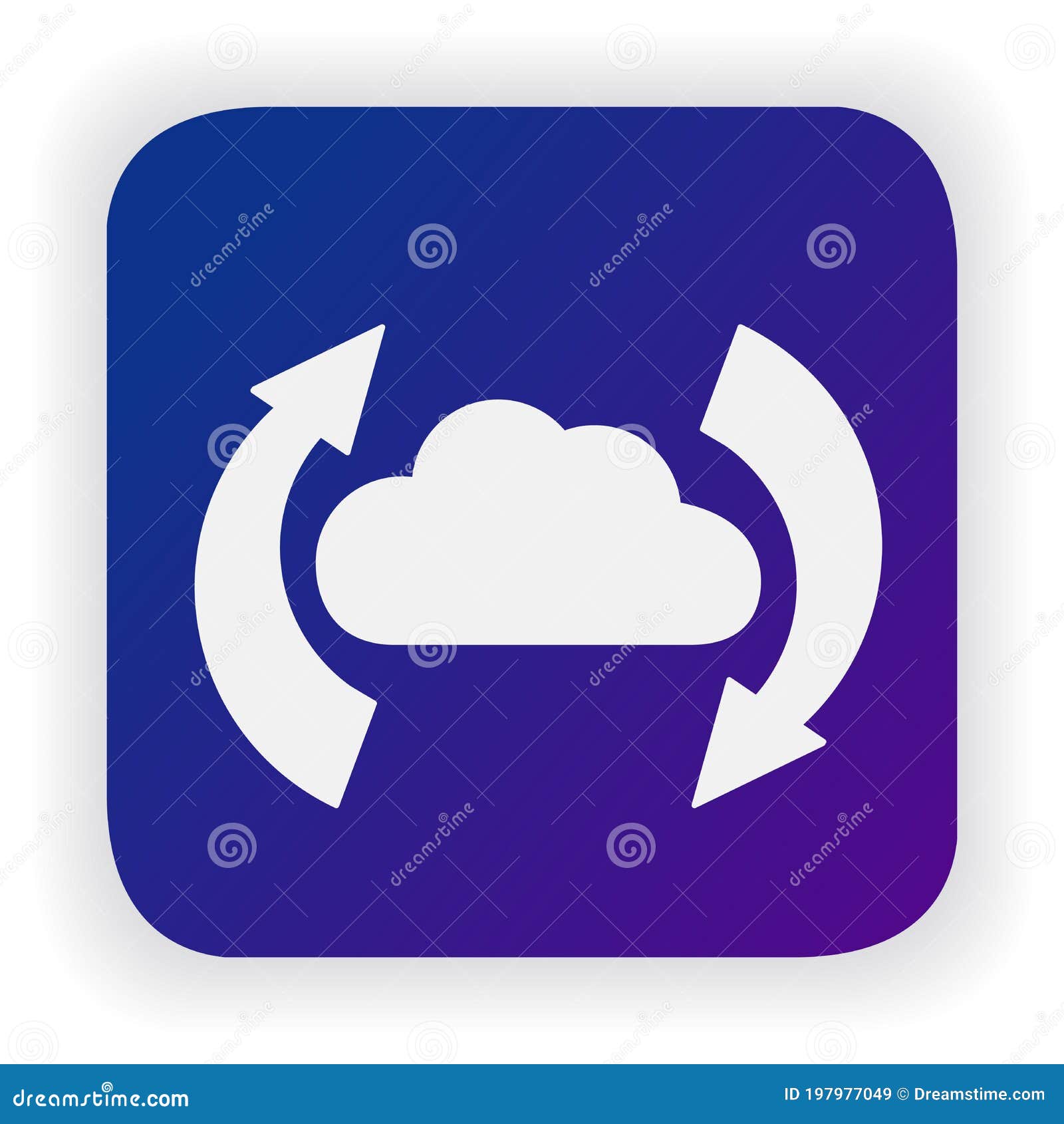 Cloud Storage Update.Upload Icon.Load Symbol. Share Sign. Stock Vector ...