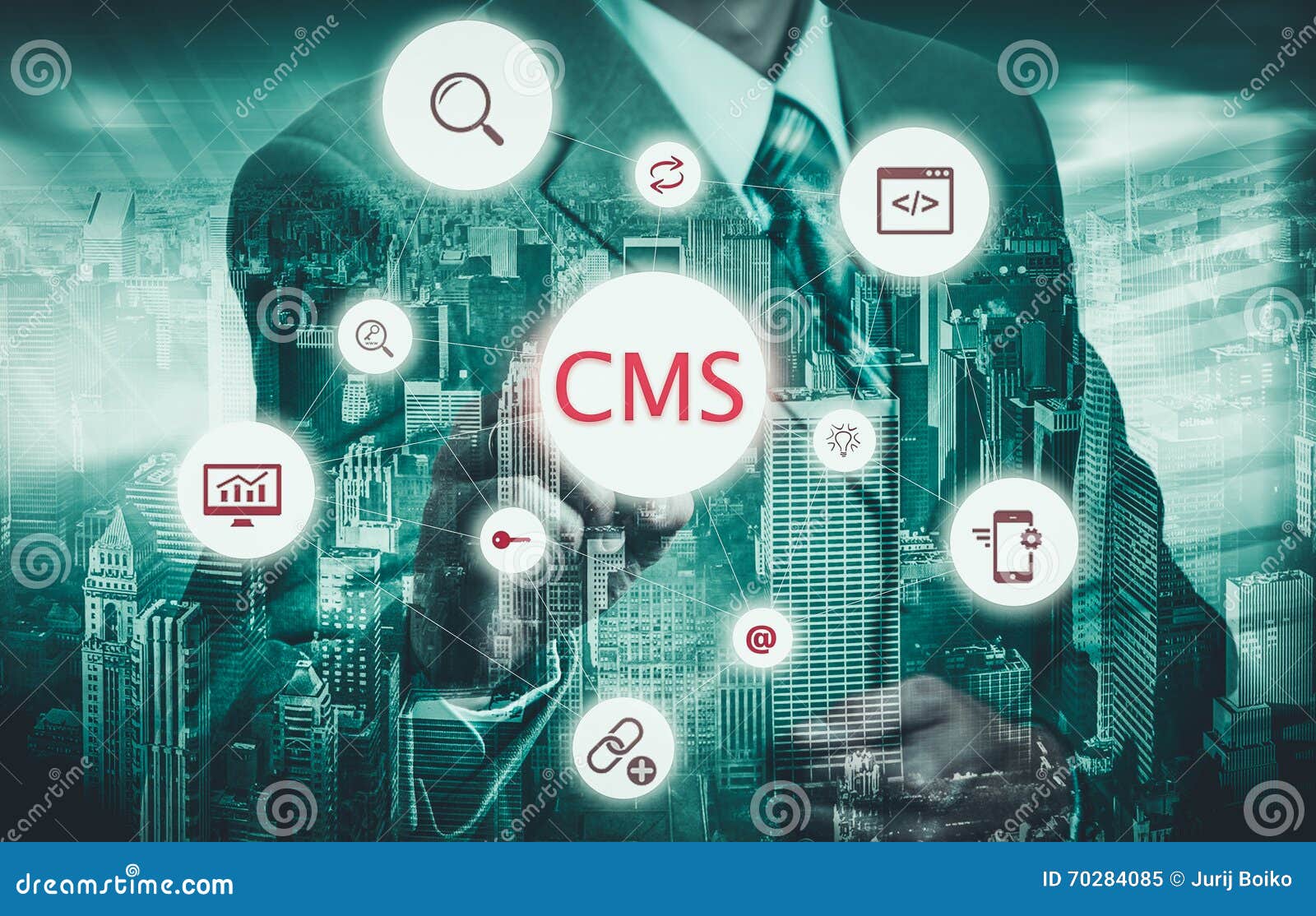 The Concept of Cms Content Management System Website Administration ...