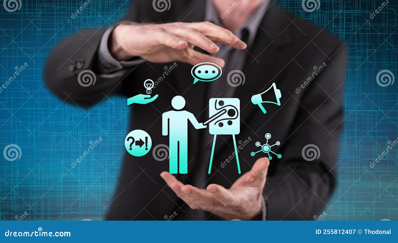 Concept of coaching stock image. Image of strategy, motivation - 255812407