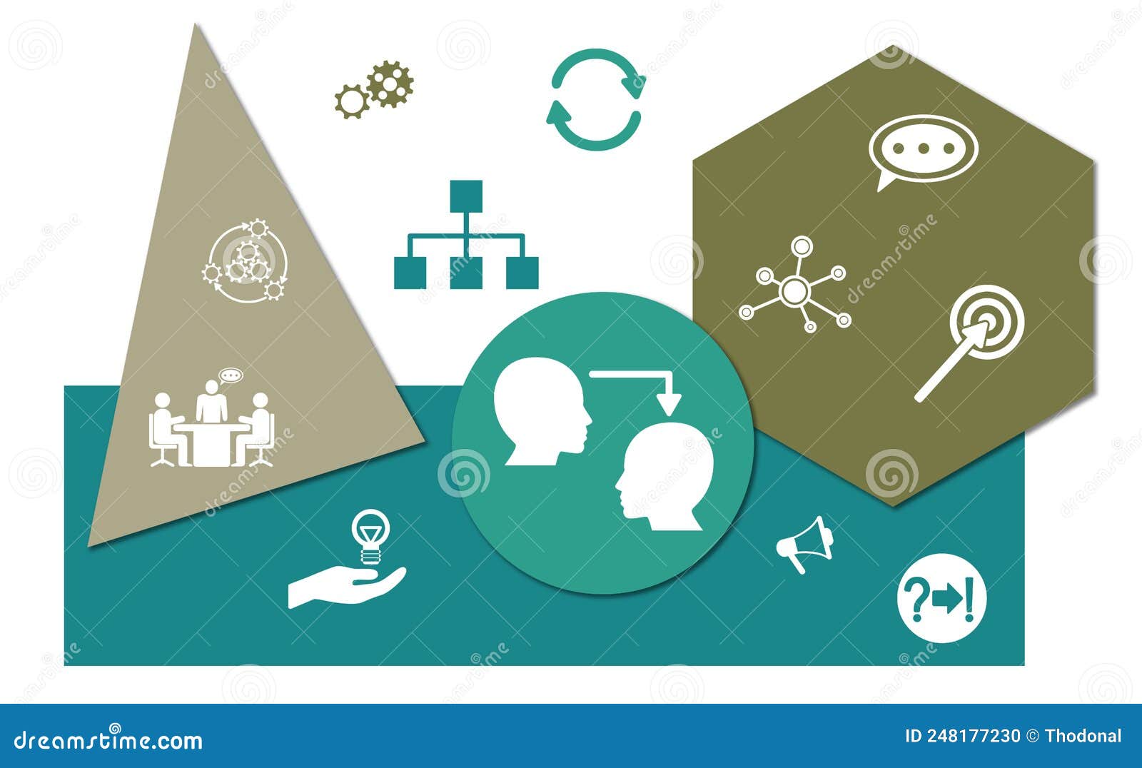 Concept of coaching stock illustration. Illustration of motivation ...