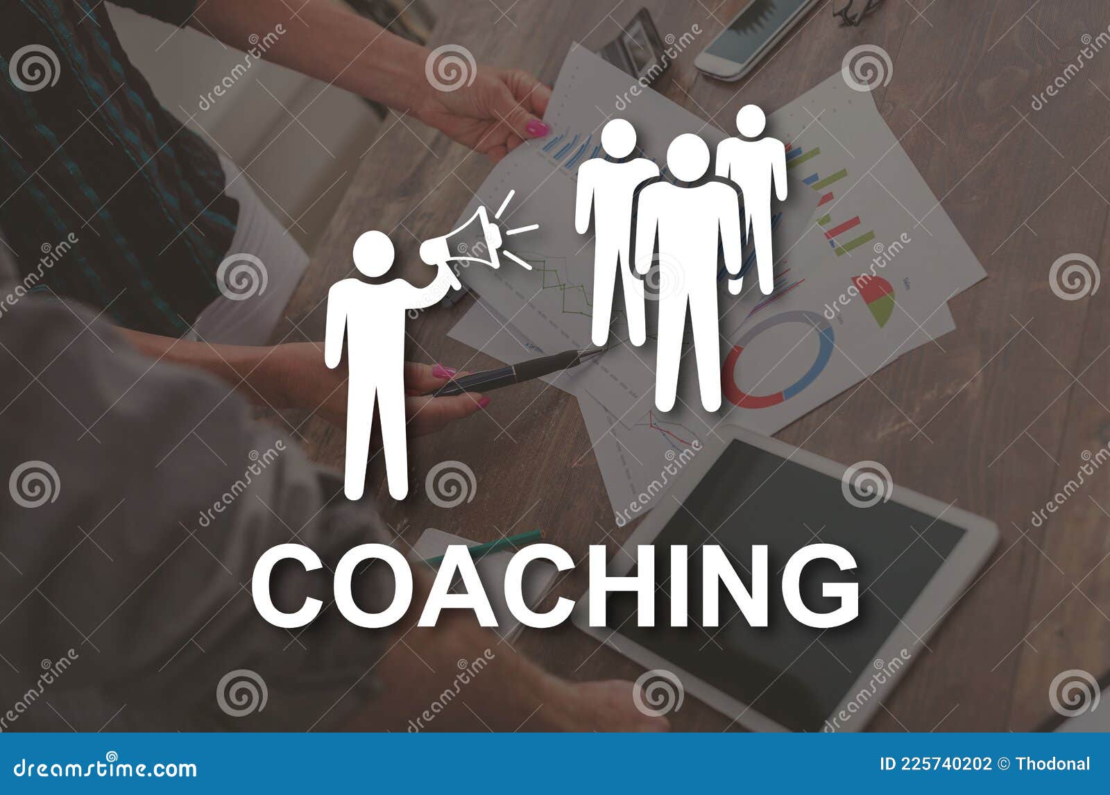 Concept of coaching stock photo. Image of instruct, coach - 225740202