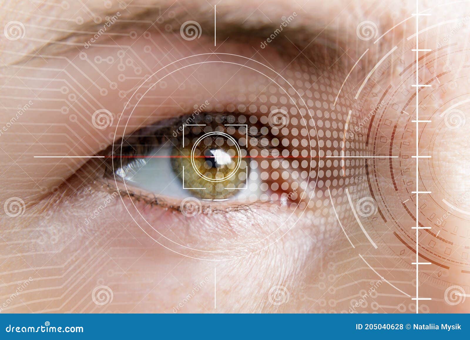 Concept of Coding with the Eye Stock Photo - Image of identify, medical ...