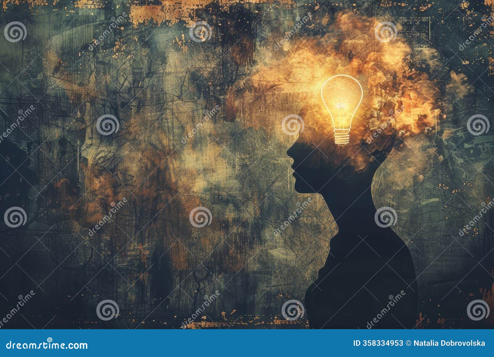 Concept of Cognitive Self-regulation and Reflective Learning. Stock ...