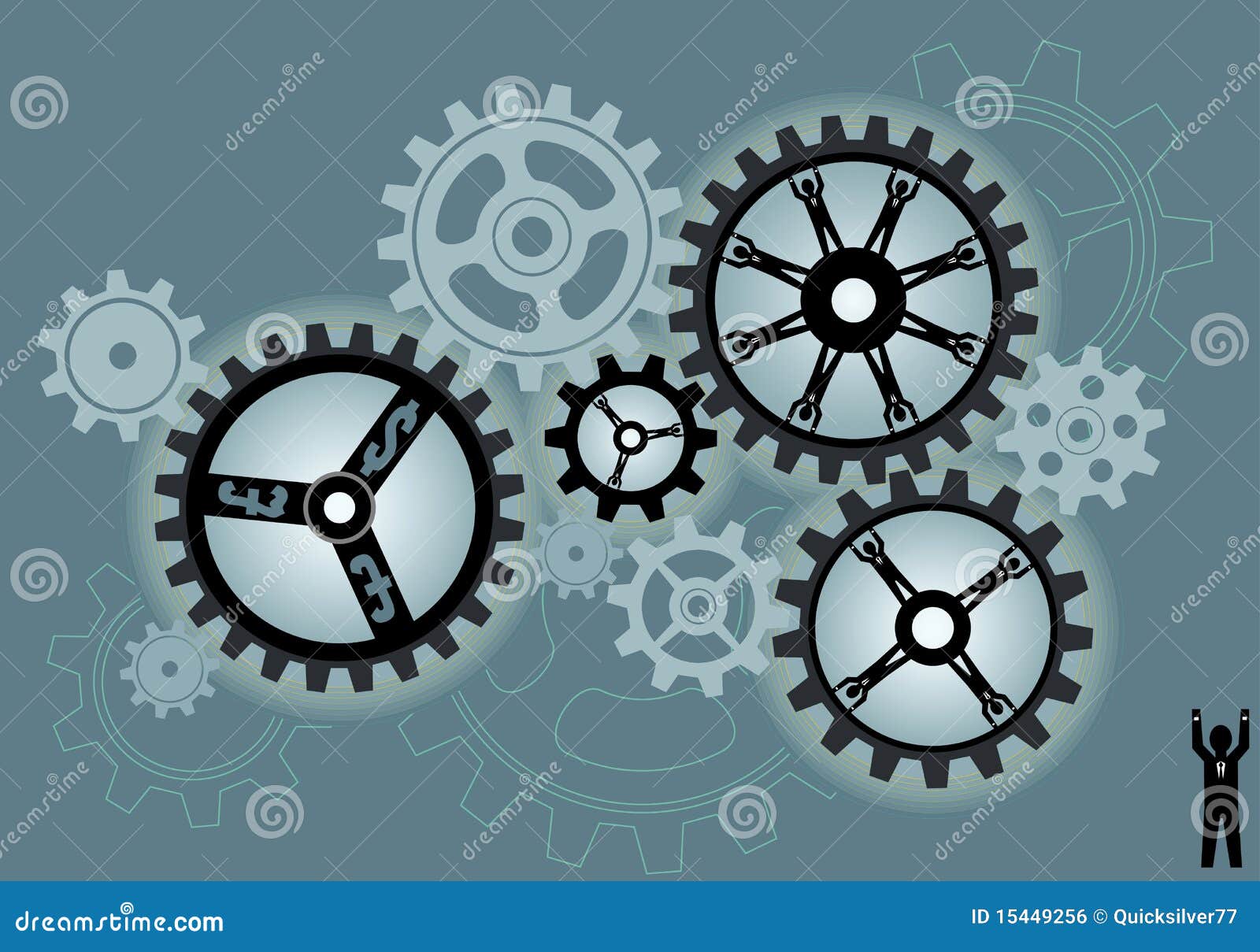 Concept Cogs Background stock vector. Illustration of composition ...