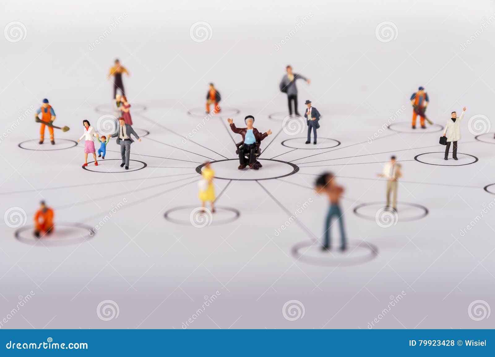 The Concept of a Collective Solution To Any Problem. Miniature Toy ...