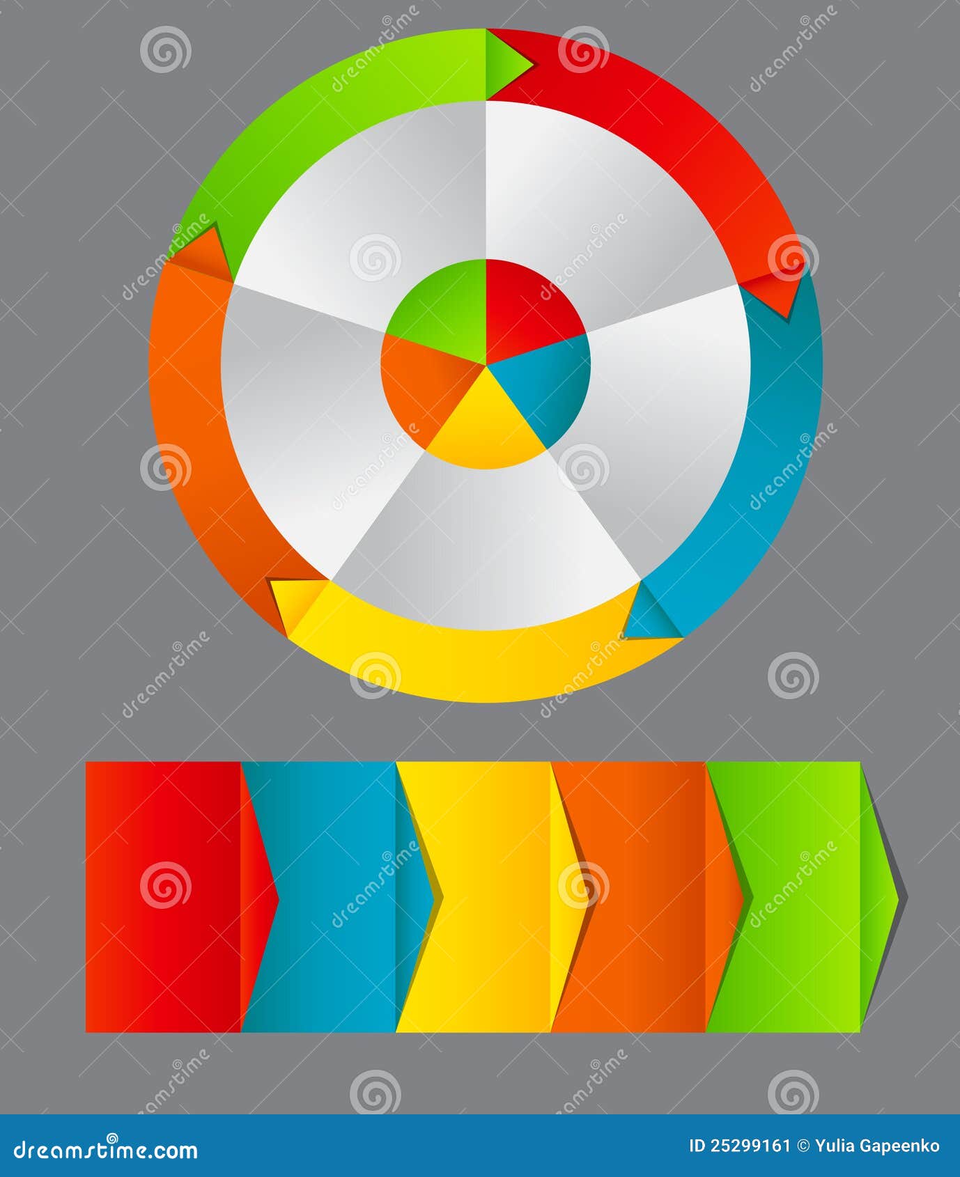 Concept of Colorful Circular Banners Stock Vector - Illustration of ...