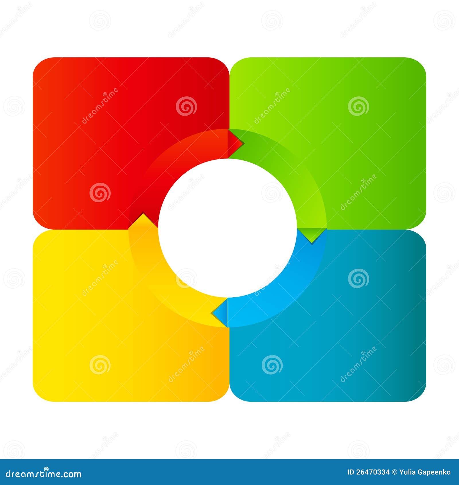 Concept of Colorful Circular Banners Stock Vector - Illustration of ...
