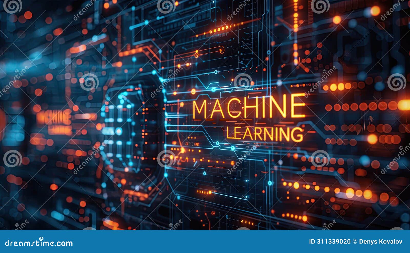 Concept for a Commercial Background Image on the Topic of Machine ...