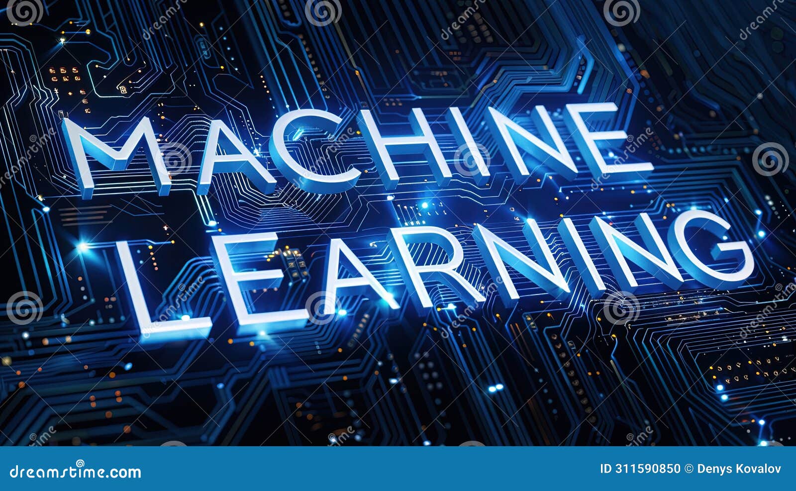 Concept for a Commercial Background Image on the Topic of Machine ...