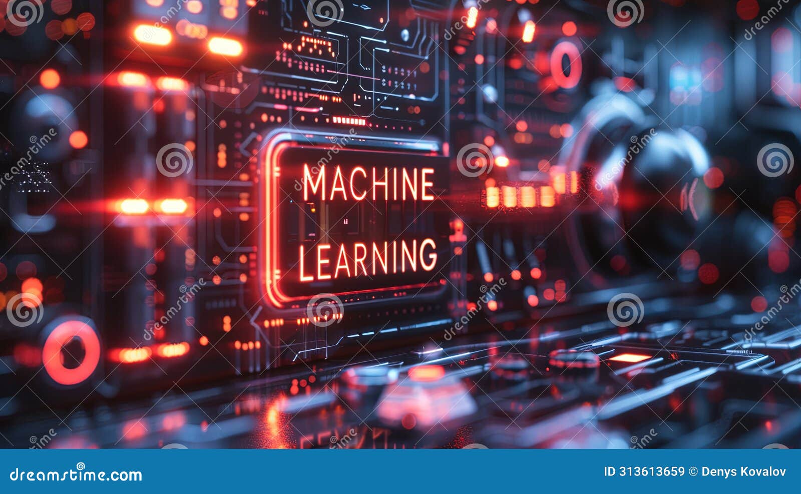 Concept for a Commercial Background Image on the Topic of Machine ...