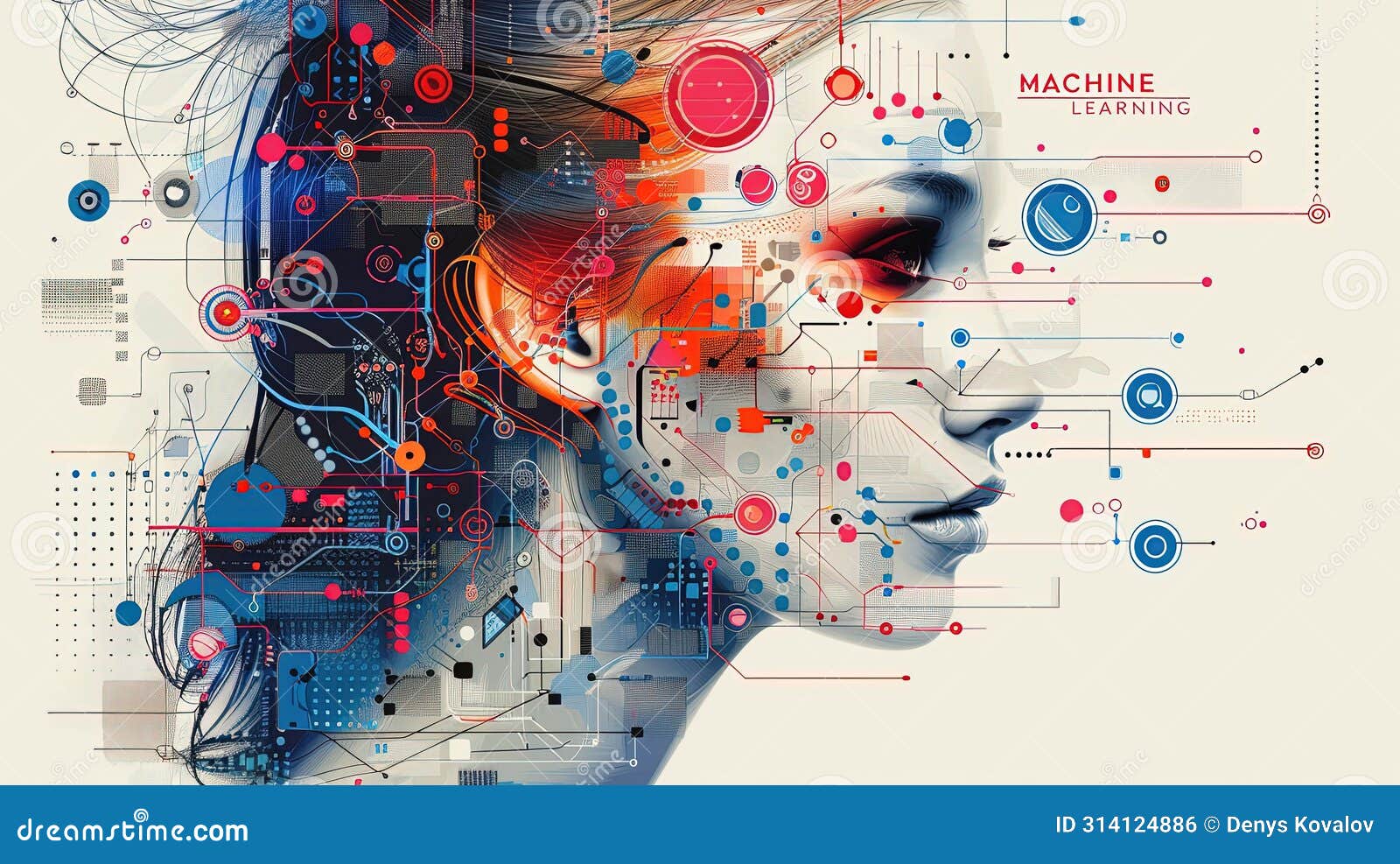 Concept for a Commercial Background Image on the Topic of Machine ...