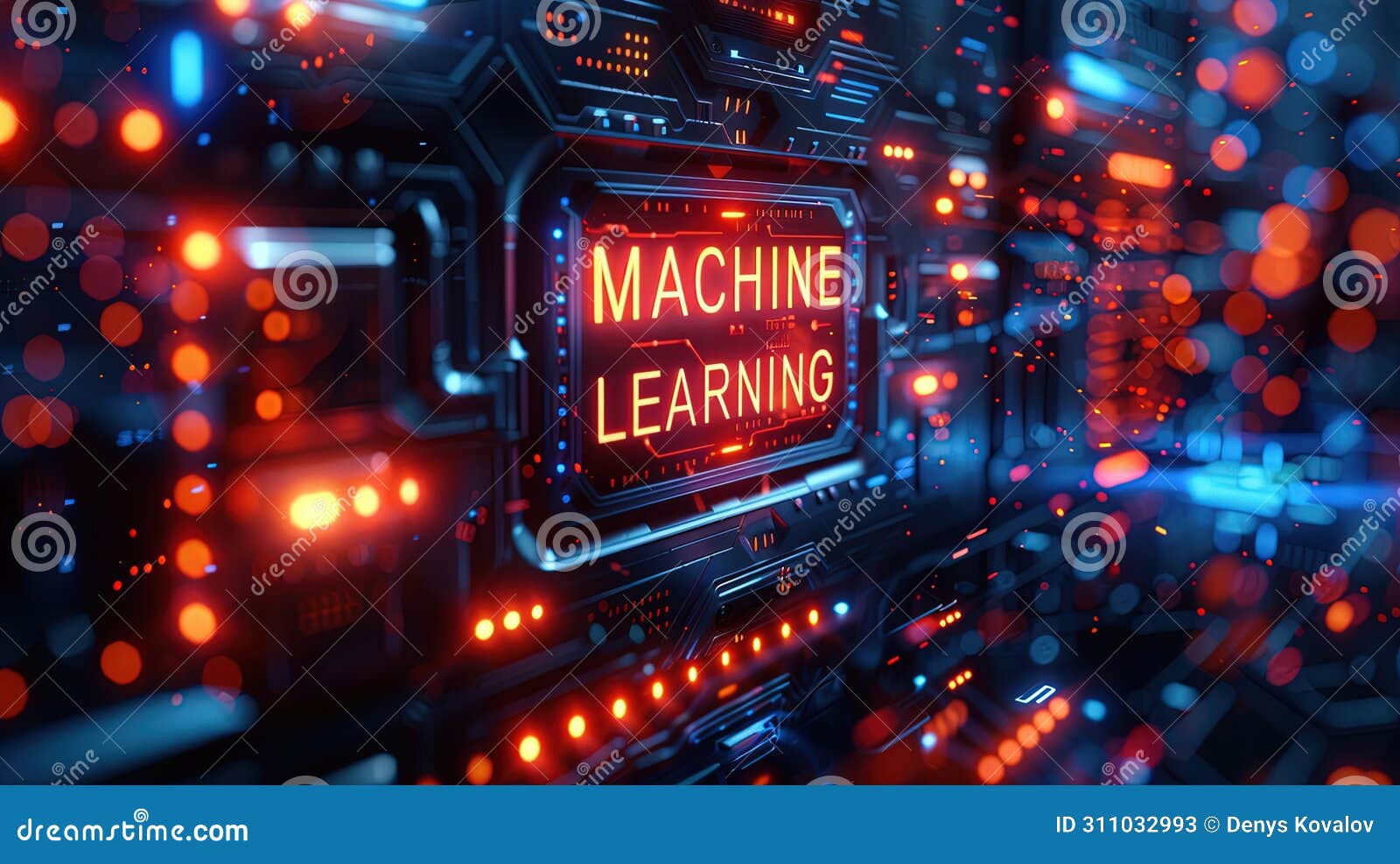 Concept for a Commercial Background Image on the Topic of Machine ...