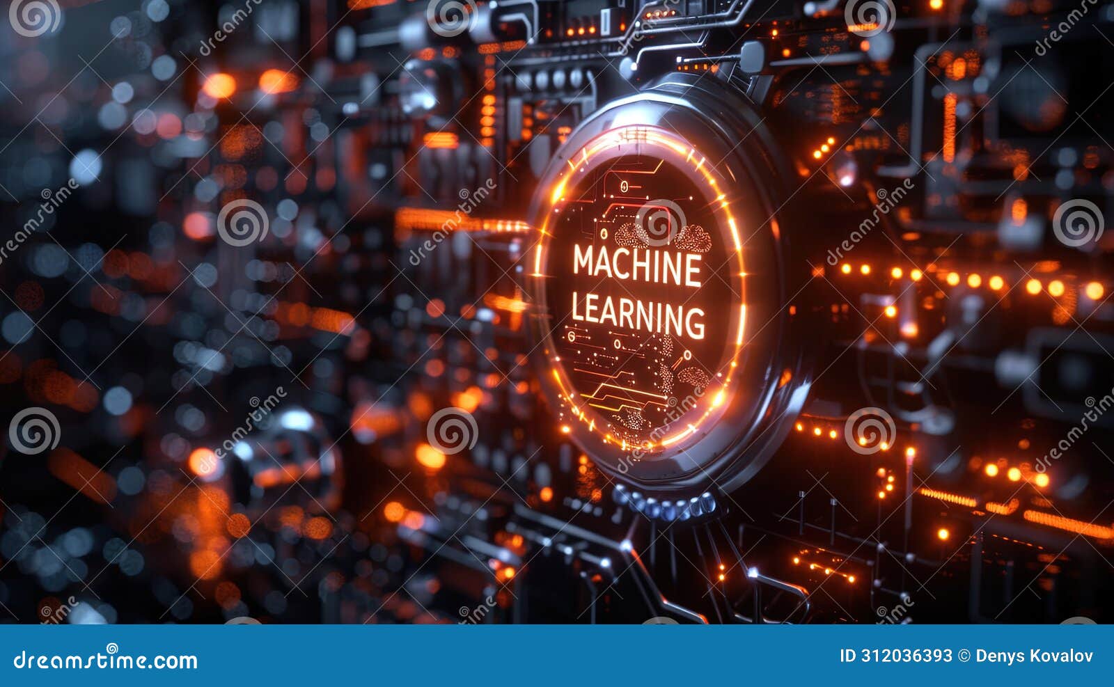 Concept for a Commercial Background Image on the Topic of Machine ...