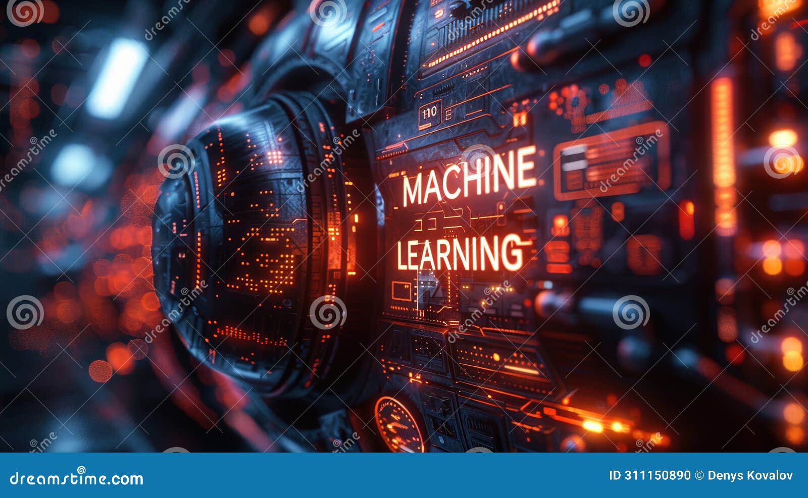 Concept for a Commercial Background Image on the Topic of Machine ...