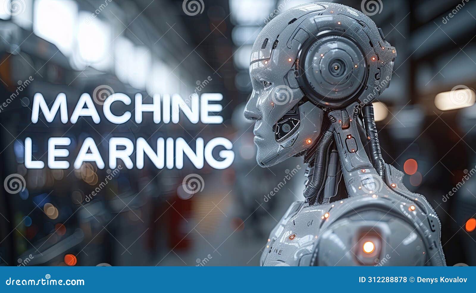 Concept for a Commercial Background Image on the Topic of Machine ...