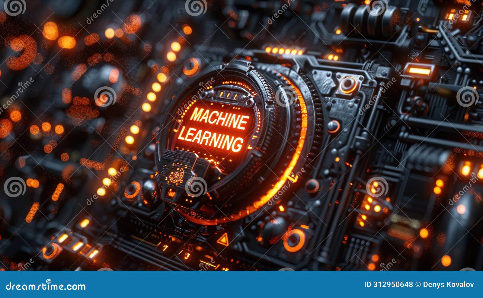 Concept for a Commercial Background Image on the Topic of Machine ...
