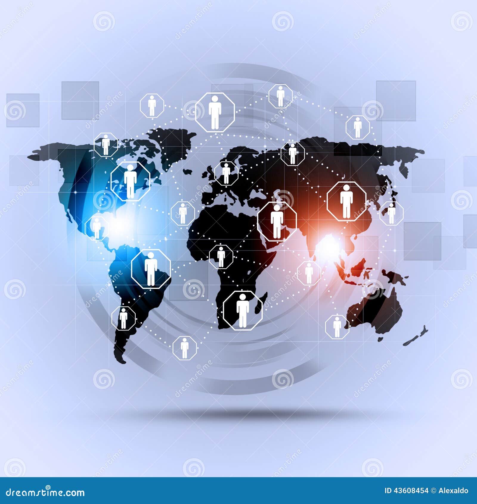 Concept Communication Background Stock Illustration - Illustration of ...