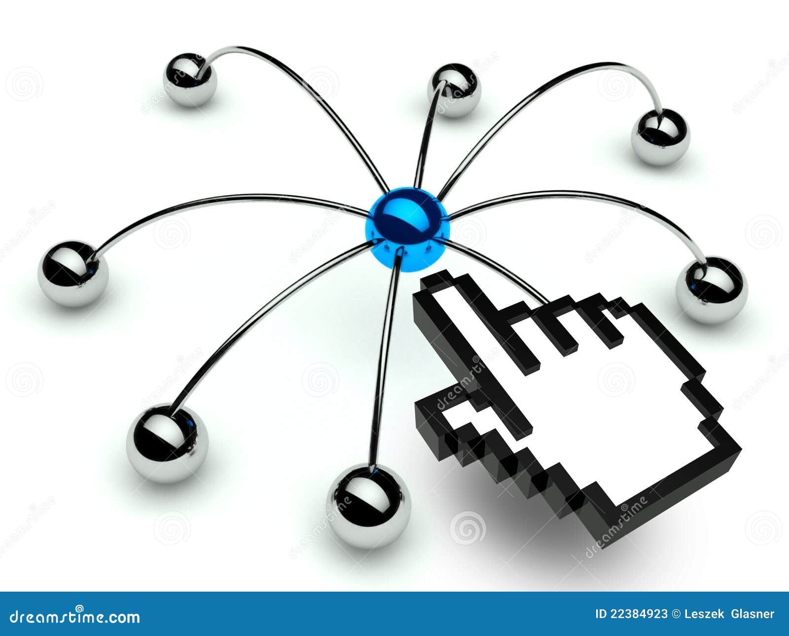 Concept of Communication with Hand Icon Stock Illustration ...