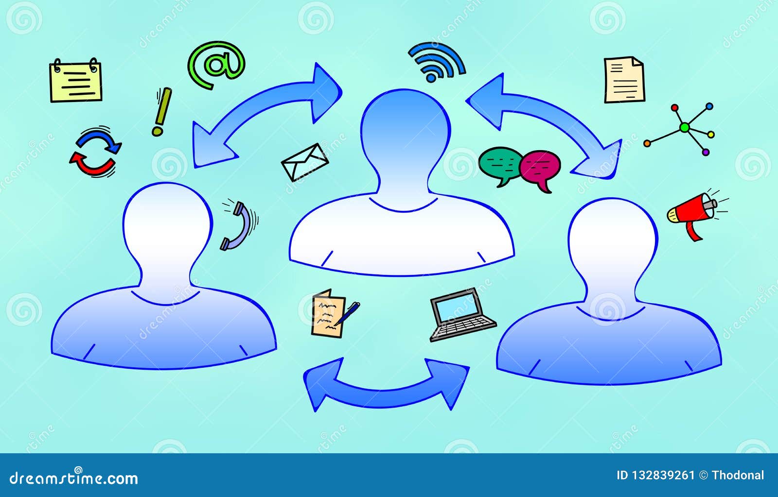 Concept of communication stock illustration. Illustration of ...