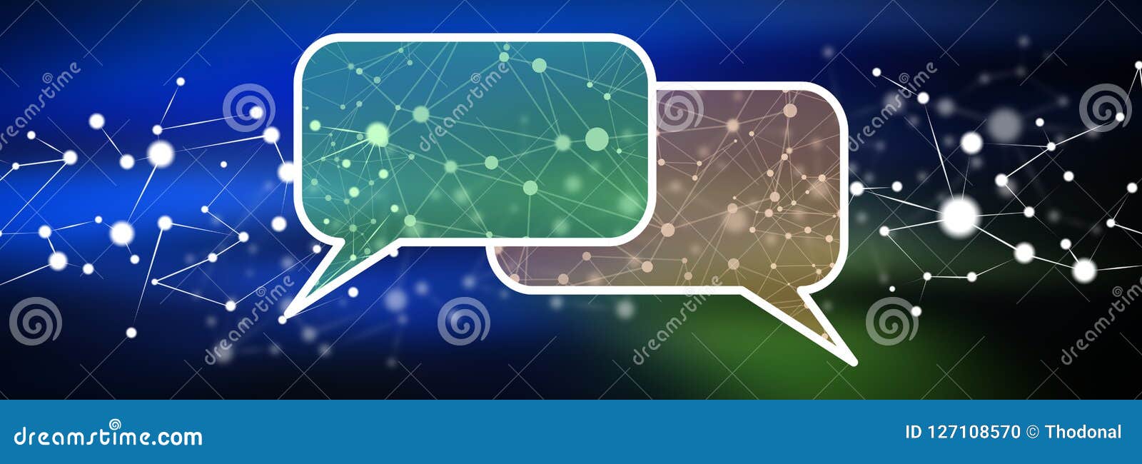 Concept of Communication Network Stock Illustration - Illustration of ...