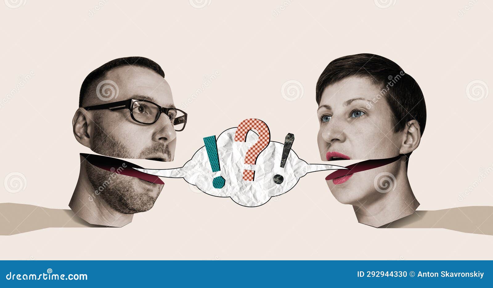 Concept of Communication between People. Stock Photo - Image of ...