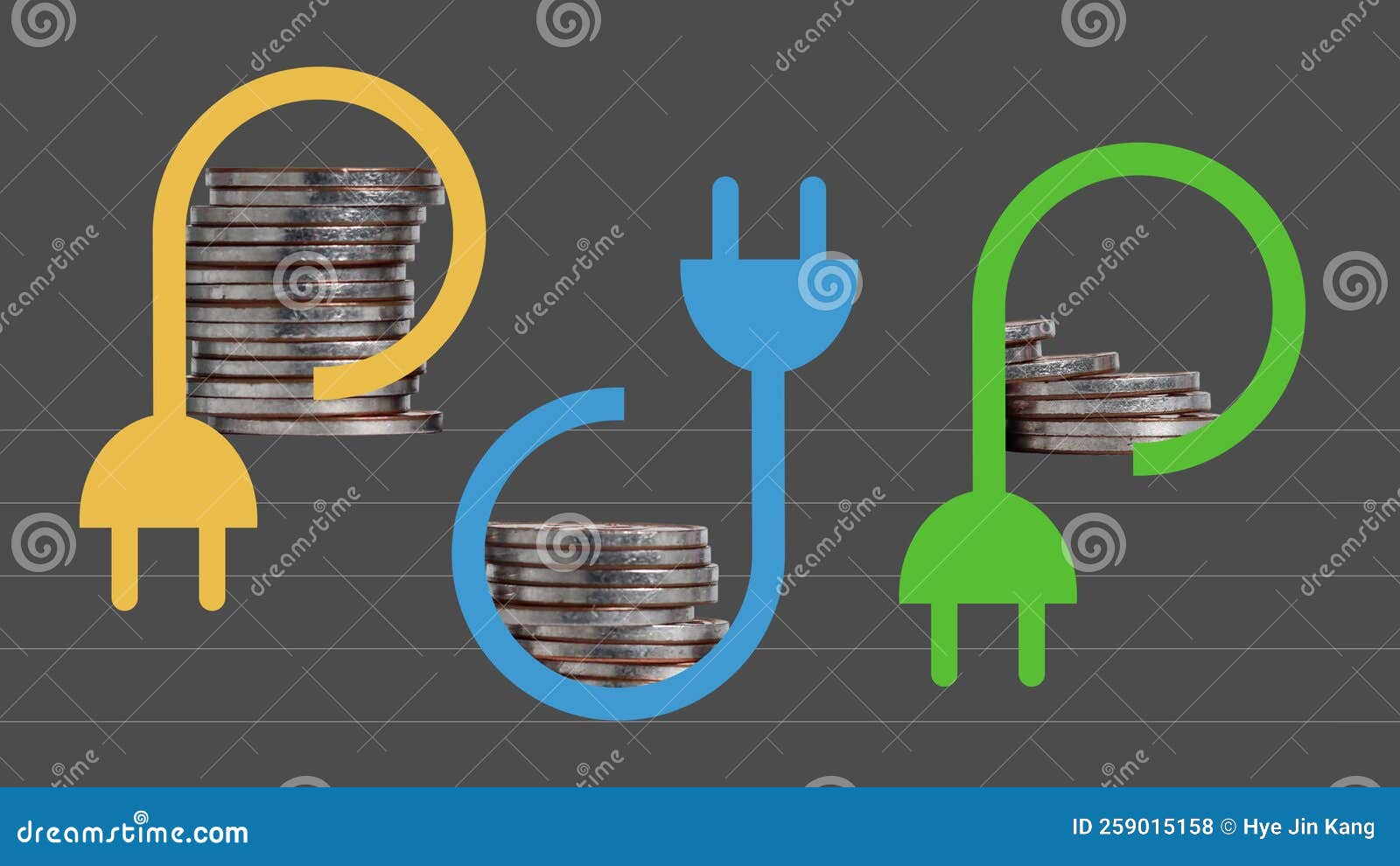 The Concept of Comparison of Electricity Consumption. Stock Footage ...