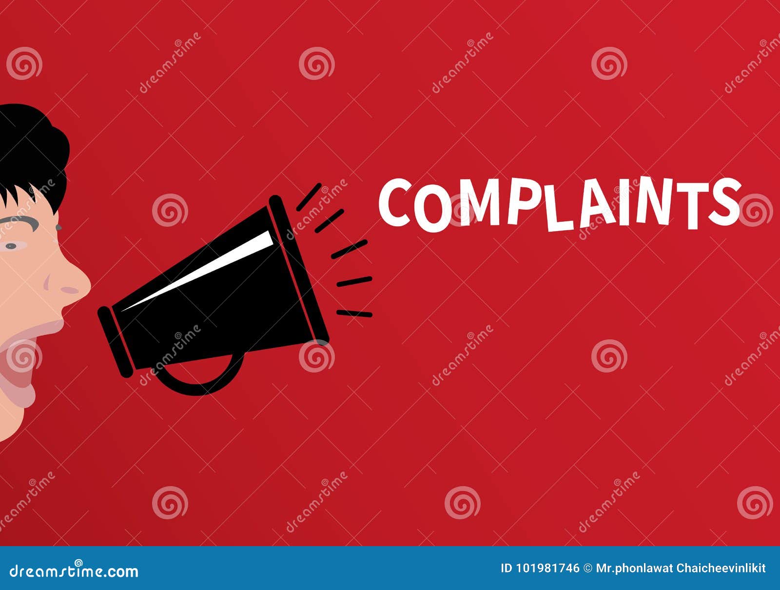 Concept of complaint stock vector. Illustration of control - 101981746