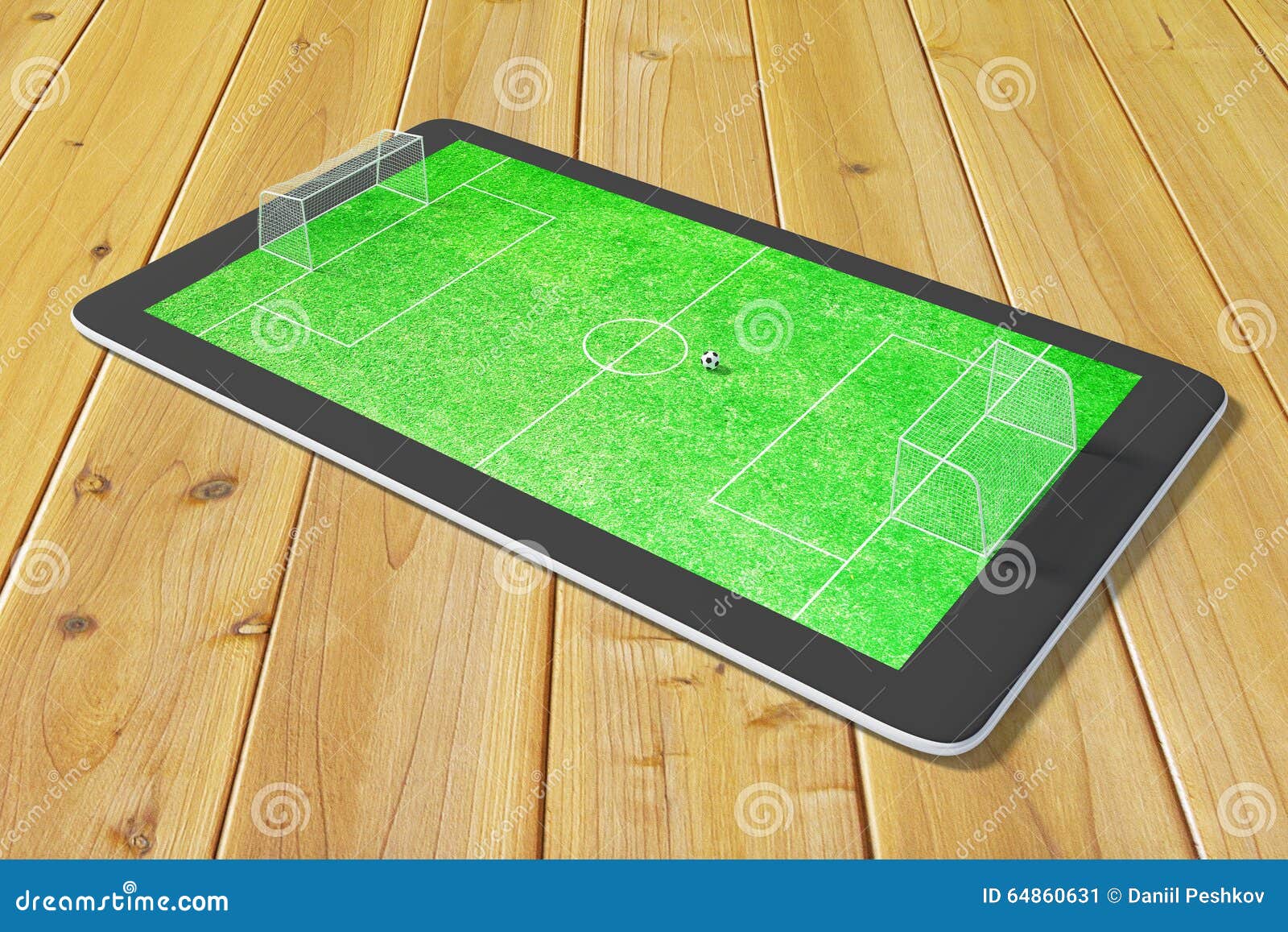Concept of Computer Games in Soccer at Digital Tablet Stock Image ...