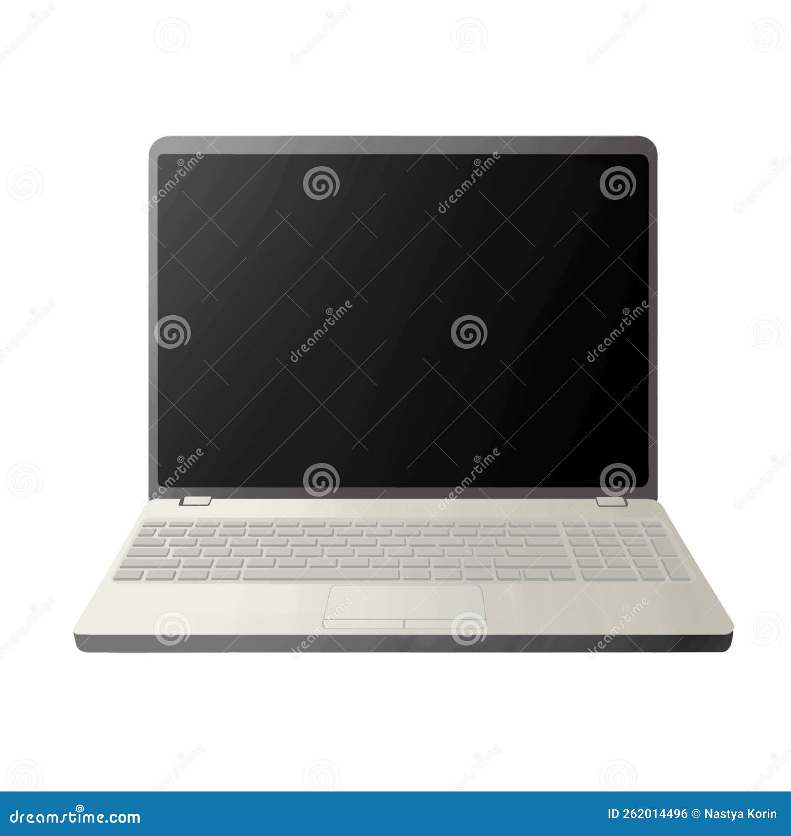 Concept of a Computer Icon on a White Background. Stock Illustration ...