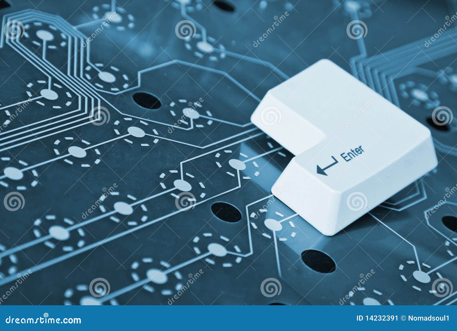 Concept of Computer Keyboard Stock Image - Image of futuristic, logical ...