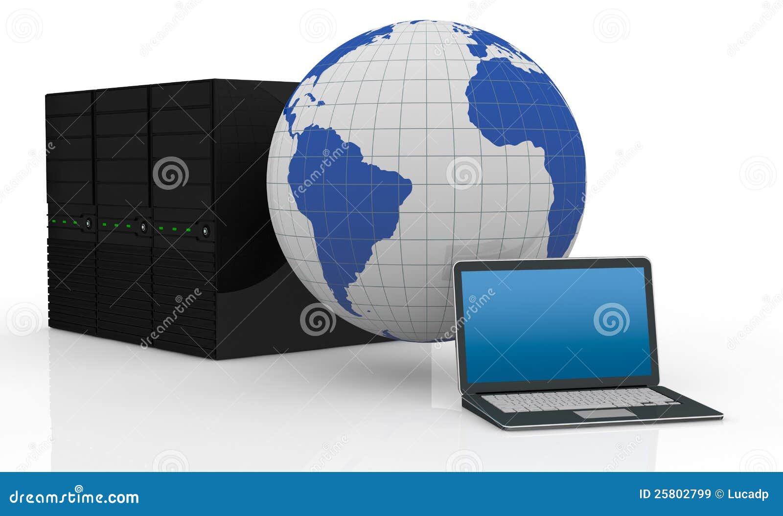 Concept of Computer Network Stock Illustration - Illustration of ...