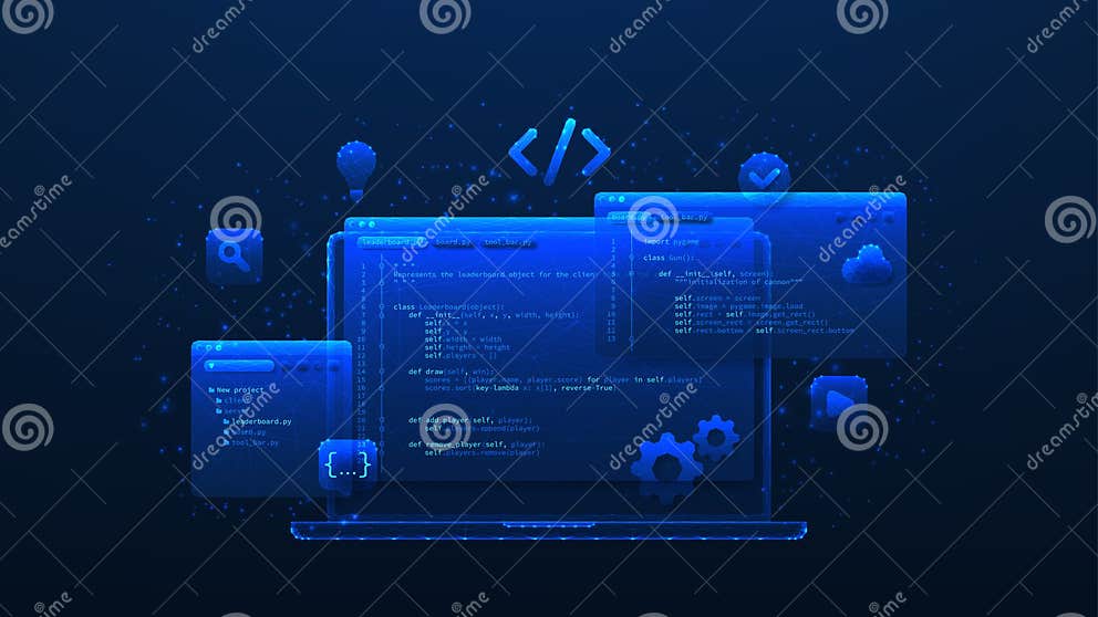 Concept Of Computer Programming Stock Vector Illustration Of Website Html 317669239