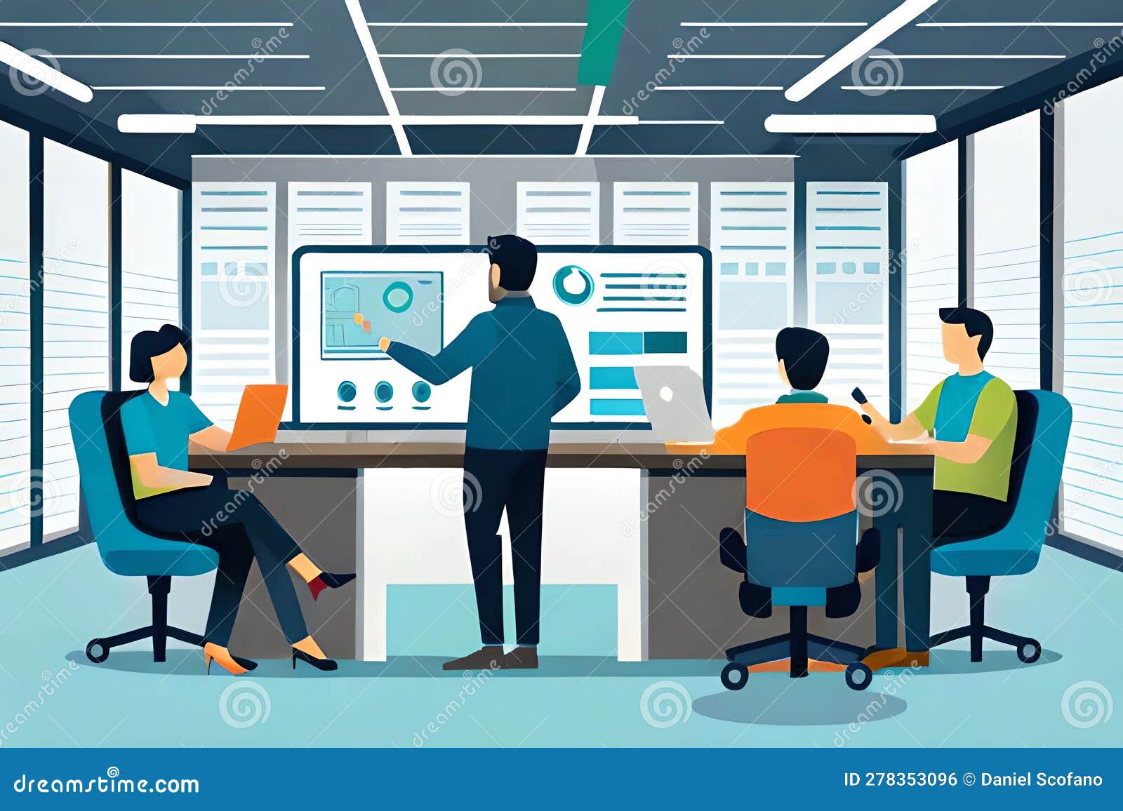 Computer Science Engineer Watch Telecommunications Infrastructure ...