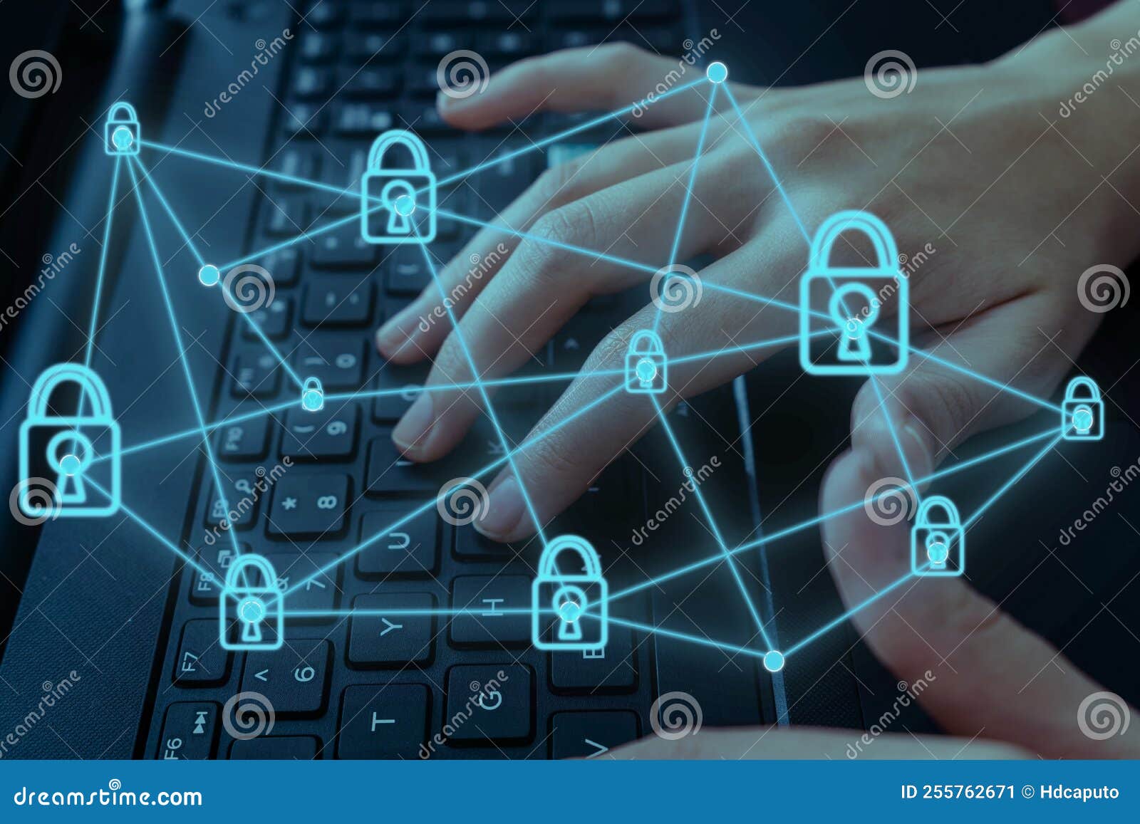 Concept of Computer Security. Network Protection Against Hacker Attacks ...