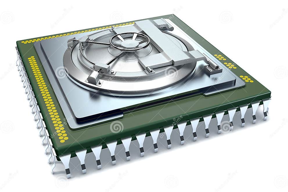 Concept of Computer Security Stock Illustration - Illustration of ...