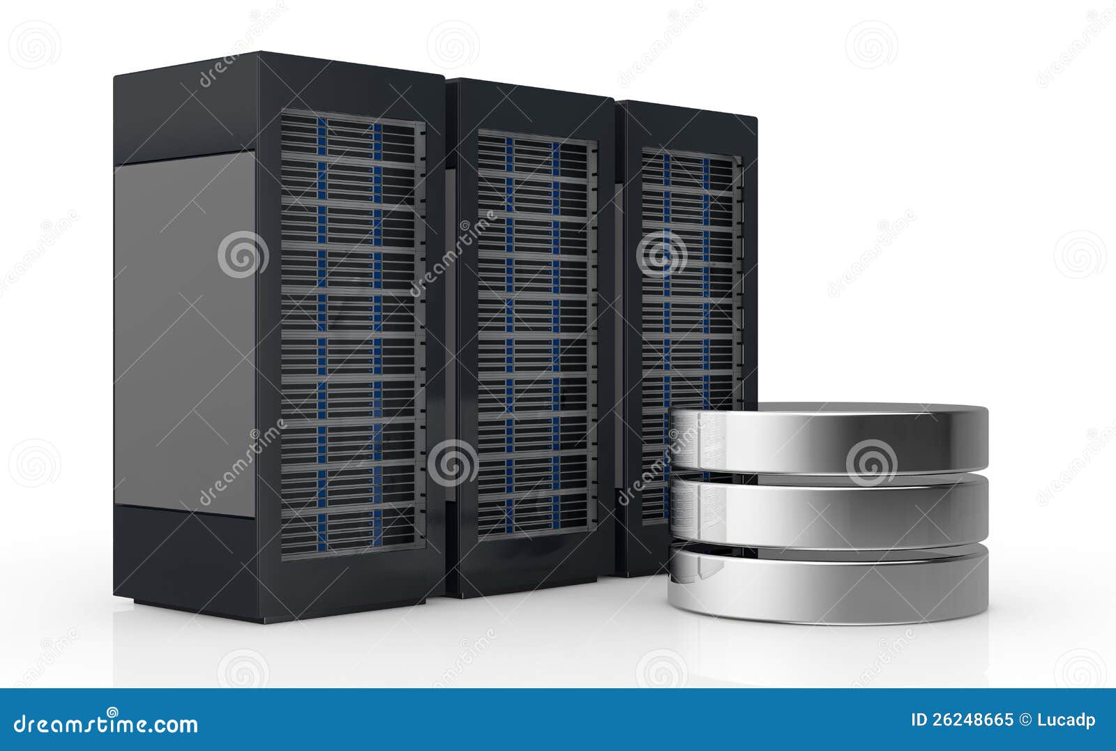 Concept Of Computer Server And Data Storage Stock Illustration