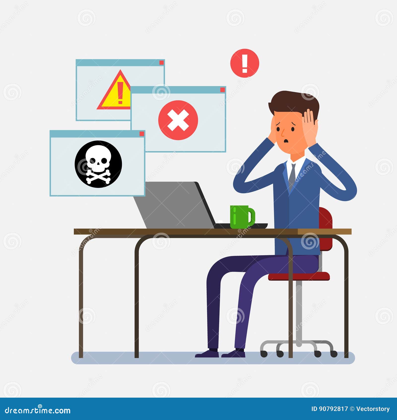 Concept of Computer Viruses Stock Vector - Illustration of sign ...