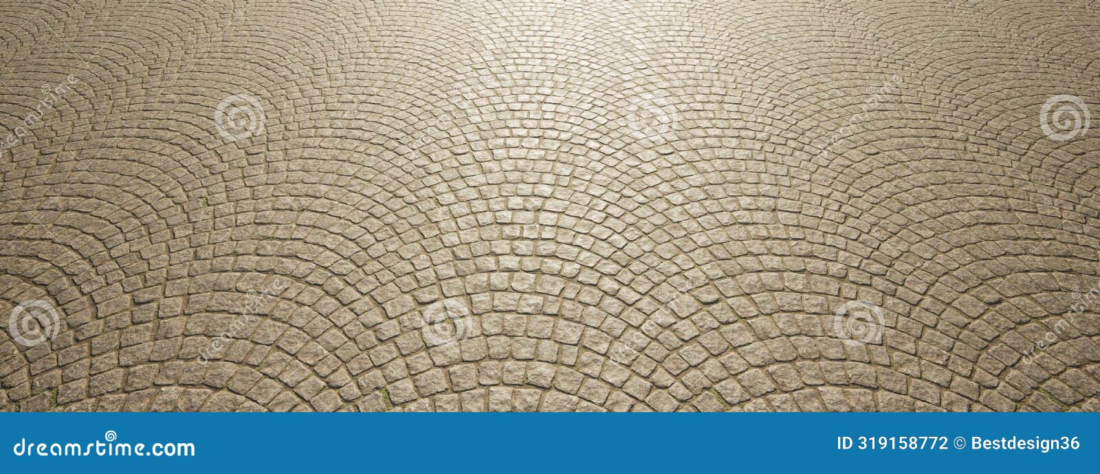 Conceptual Solid Beige Background of Wave Cobblestone Texture Floor As ...