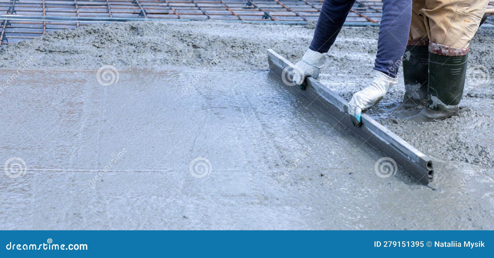 The Concept of Concrete Leveling Stock Image - Image of feet ...