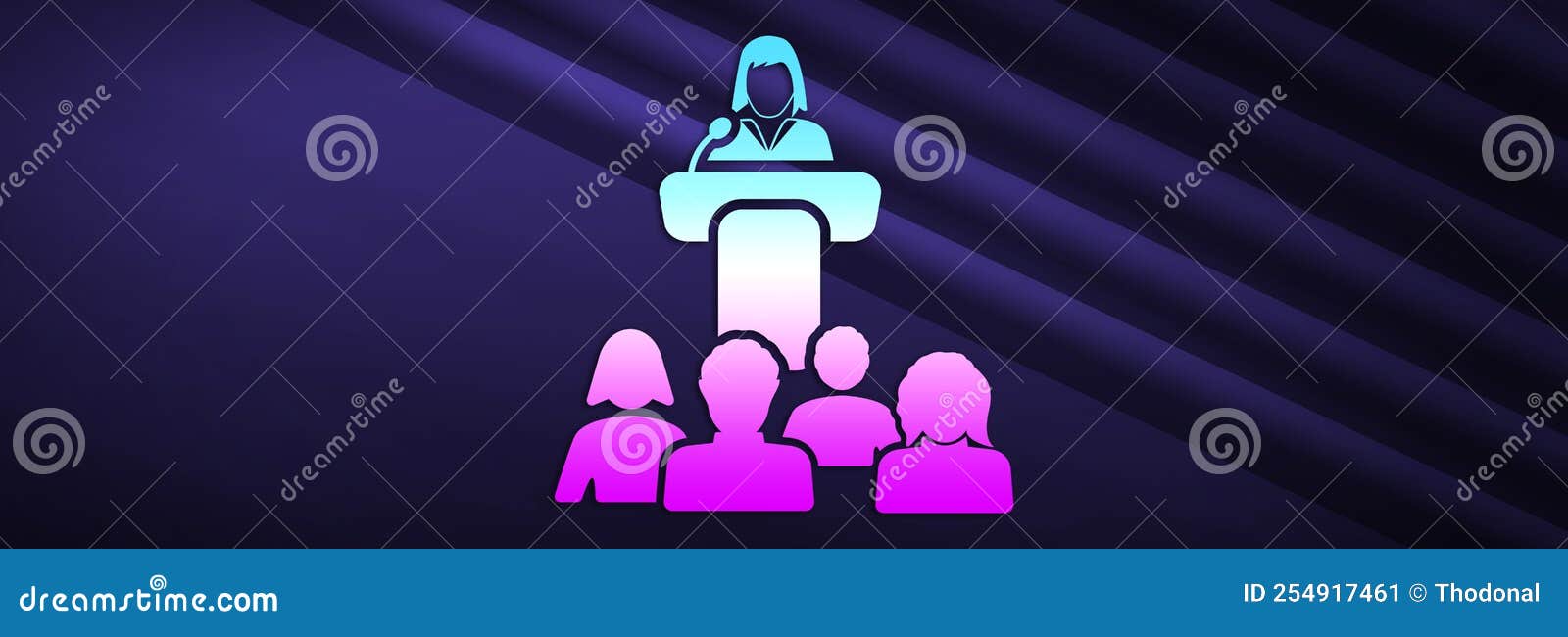 Concept of conference stock illustration. Illustration of audience ...
