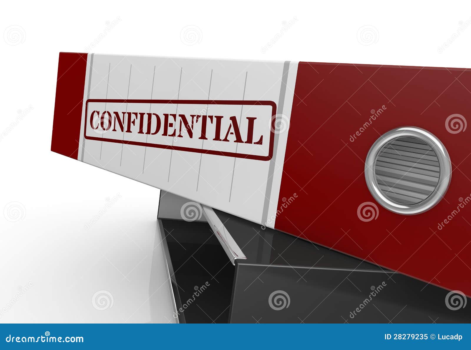 Concept of Confidential Data Stock Illustration - Illustration of ...
