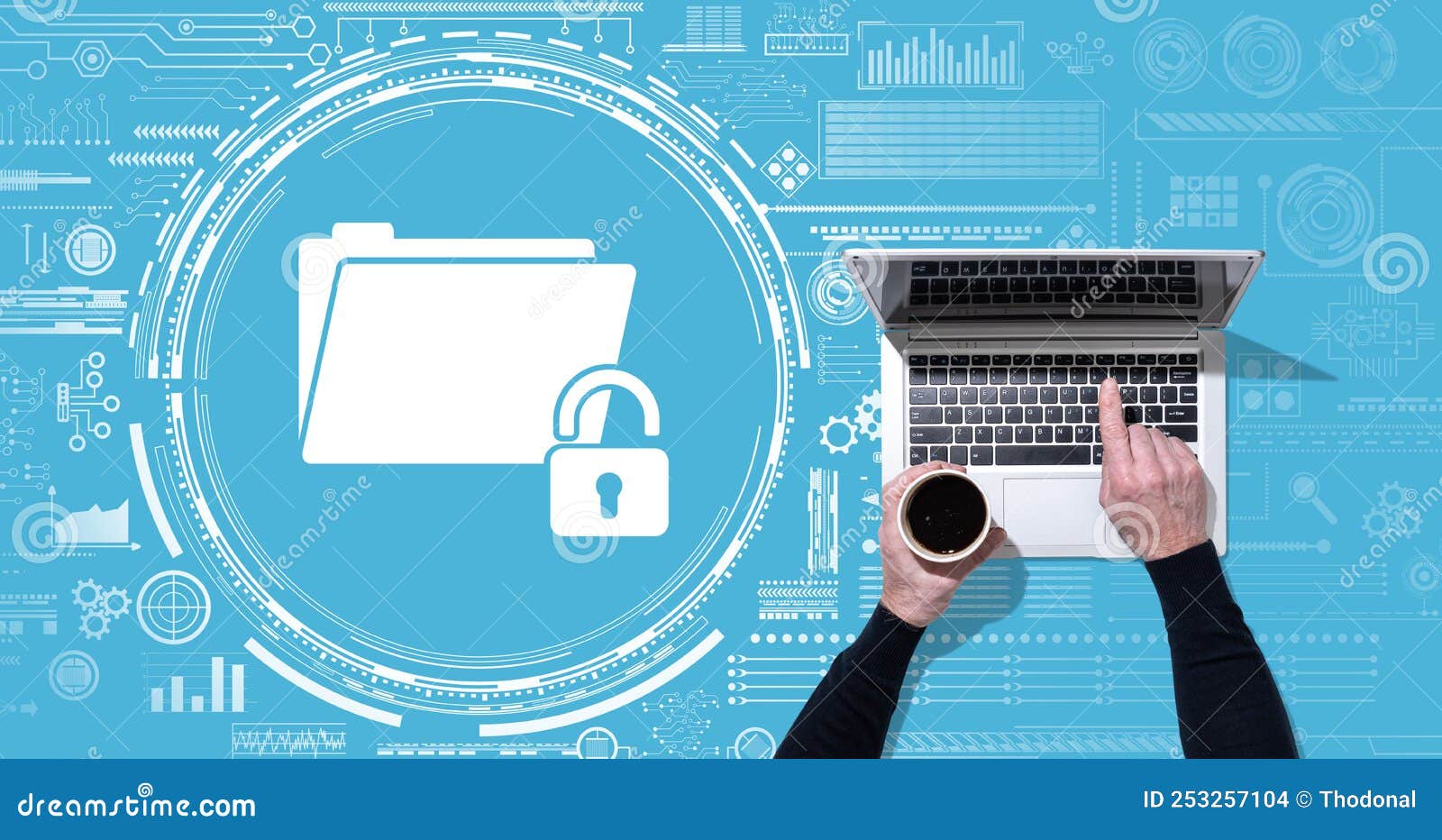 Concept of Confidential Data Stock Photo - Image of document, security ...