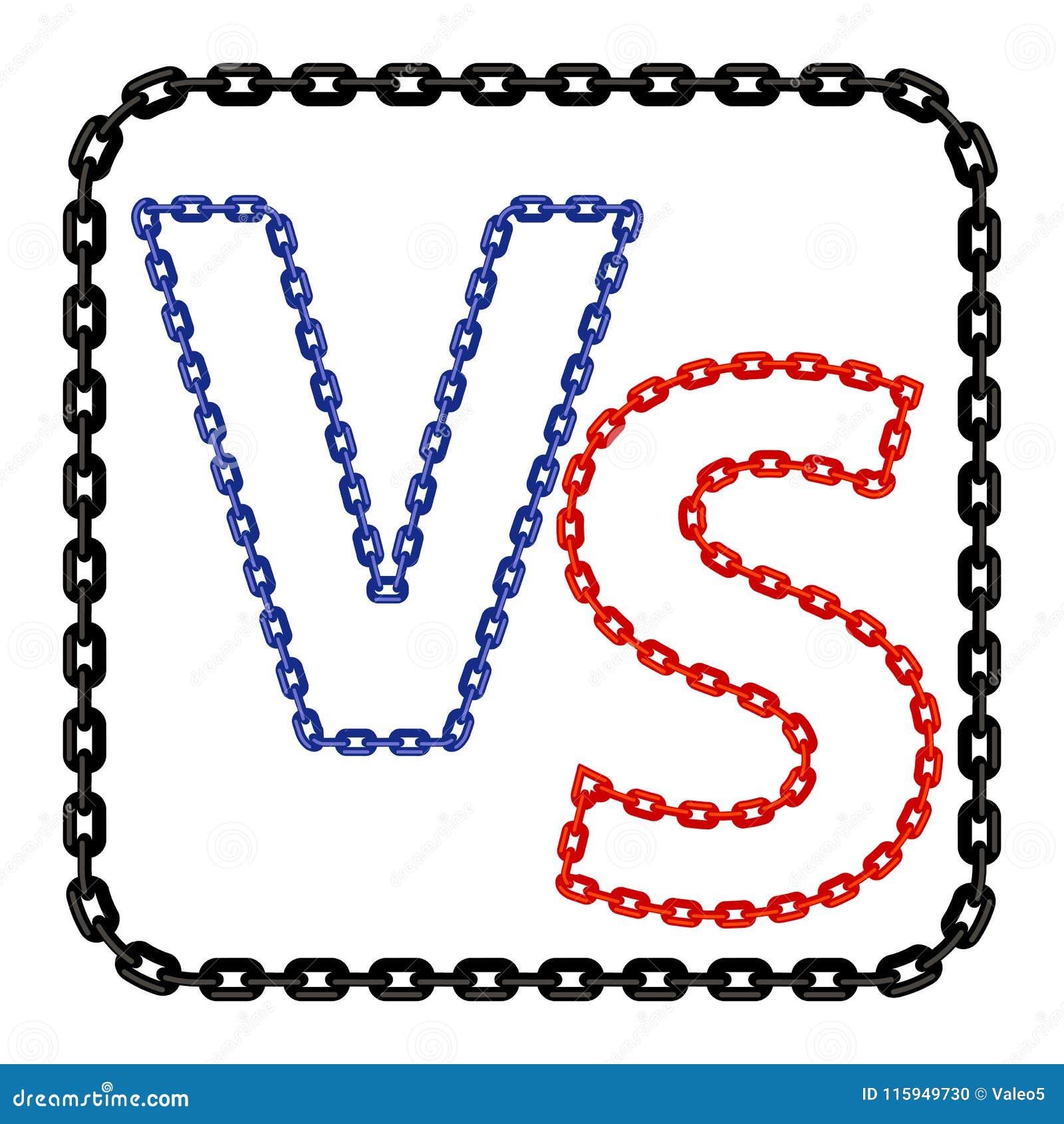 Concept of Confrontation, Together, Standoff, Final Fighting. Versus VS ...