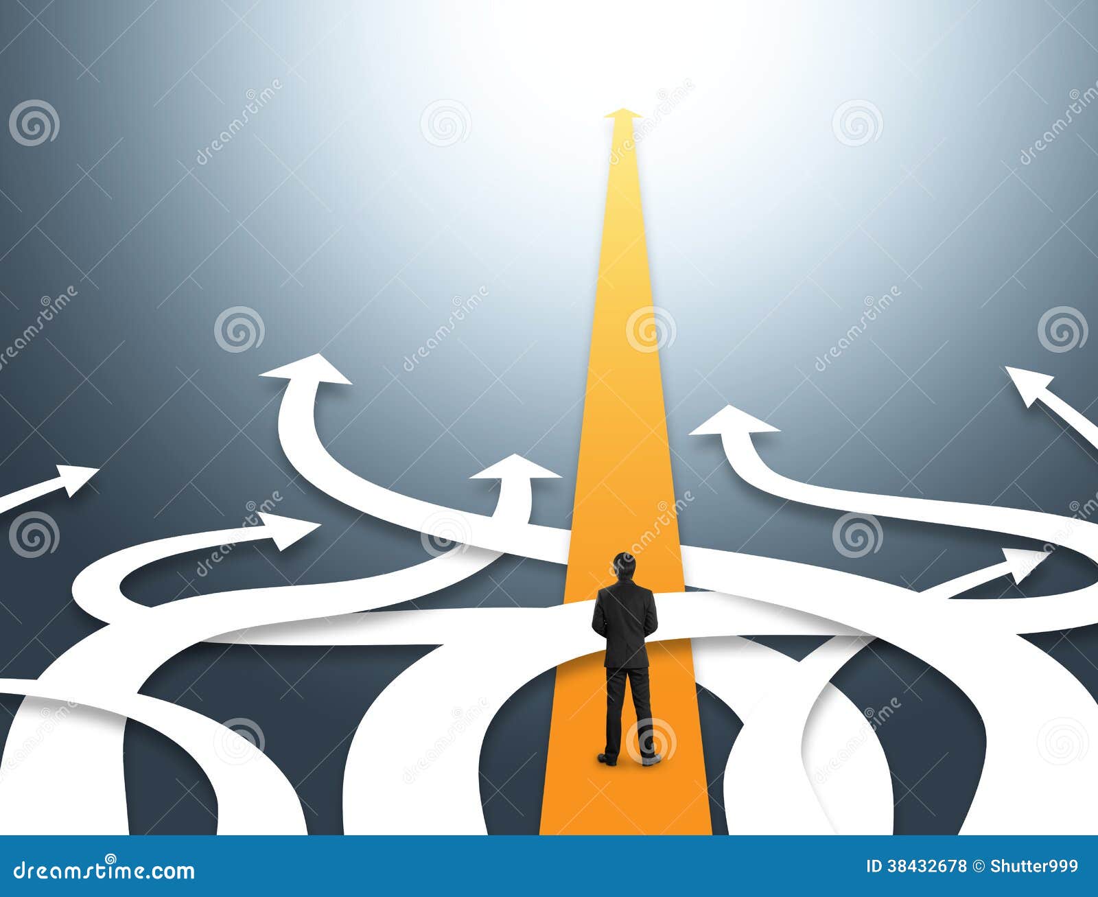 Concept of Confused Business with Different Directions Stock Photo ...