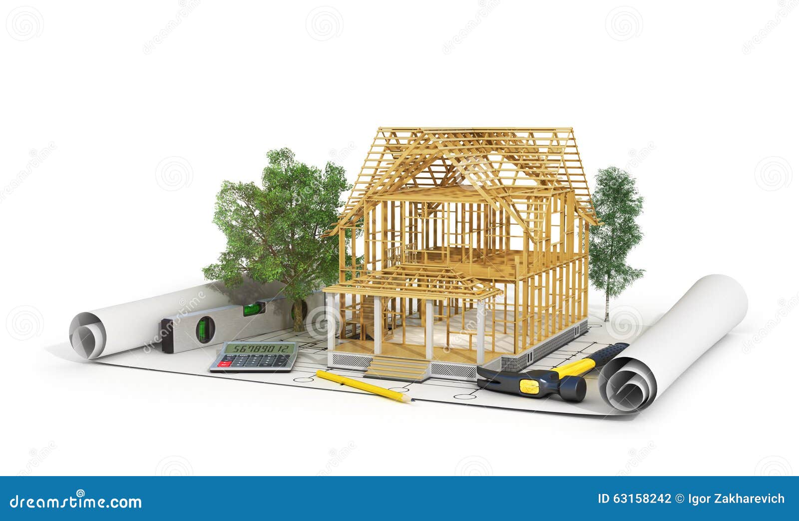 Concept of construction. stock photo. Image of exterior - 63158242