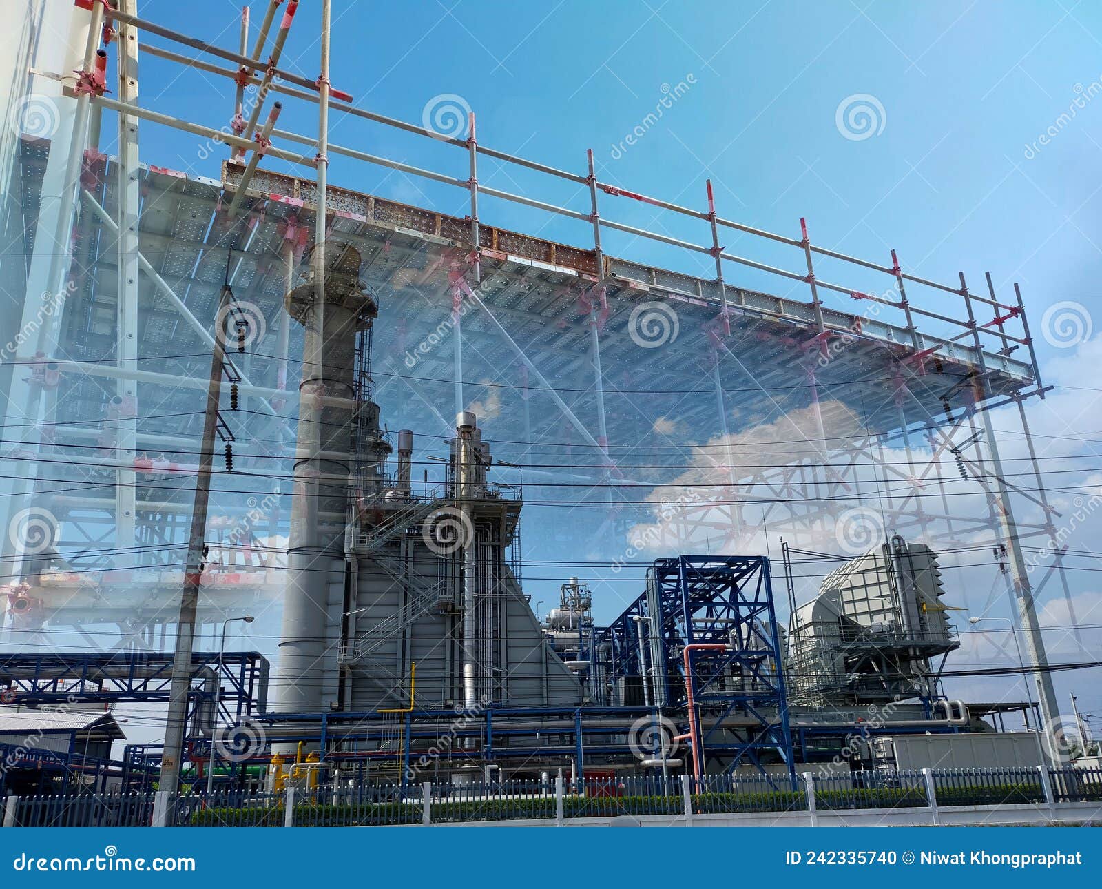Concept for the Construction of Industrial Plants. Stock Photo - Image ...