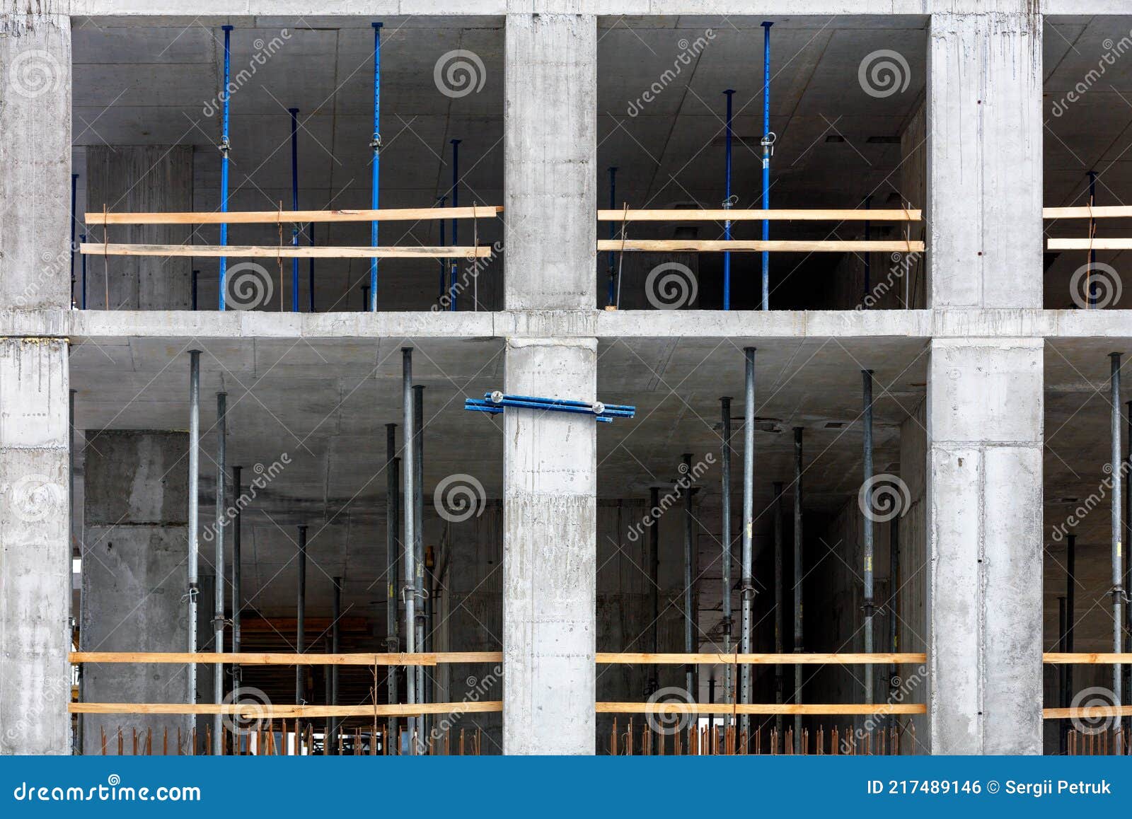 Fragment of the Construction Phase of the Building Using the Monolithic ...