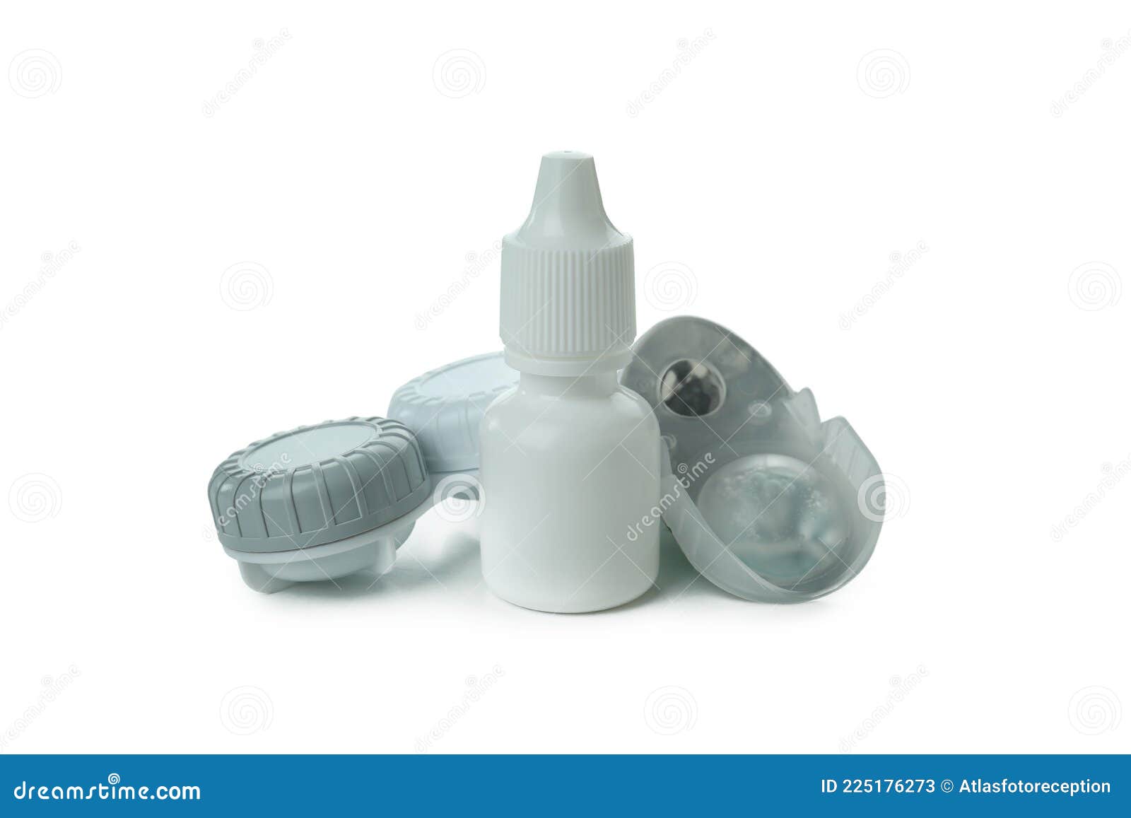 Concept of Contact Lenses Isolated on White Background Stock Image ...