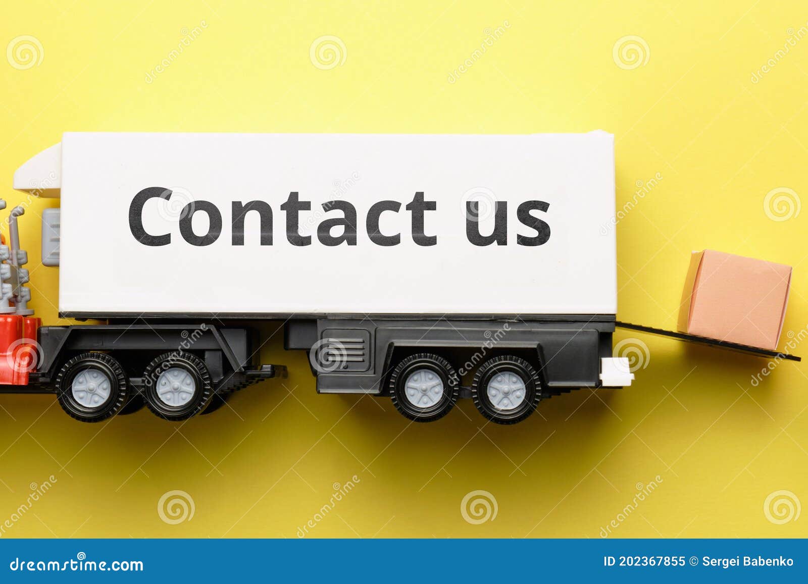 Concept Contact Us. Courier Service for the Delivery of Goods Stock ...